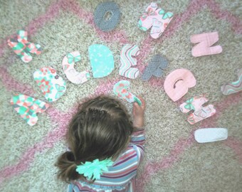 Fabric alphabet | Etsy