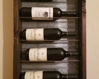 Industrial wine rack | Etsy