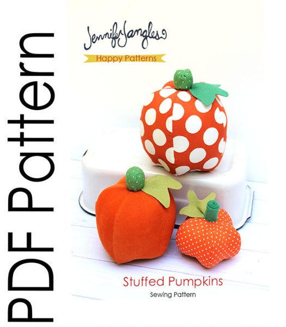 Items similar to Stuffed Pumpkins PDF Sewing Pattern on Etsy