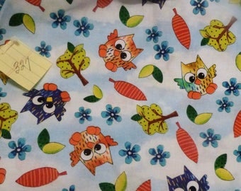 Owl fabric | Etsy