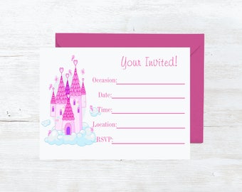Castle invitation | Etsy
