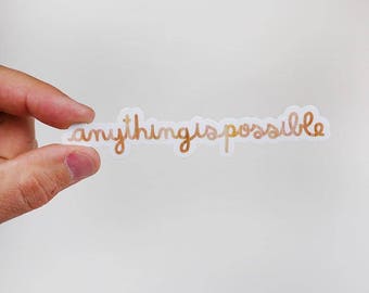 Anything is possible | Etsy