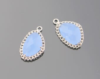 Blue triangle stone | Etsy