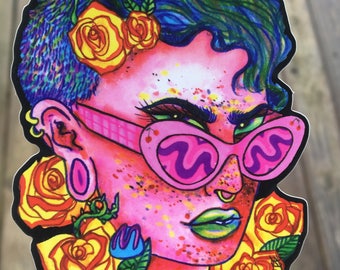 Babe On Board Bumper Sticker Vinyl Decal JDM Girl Sticker Hot