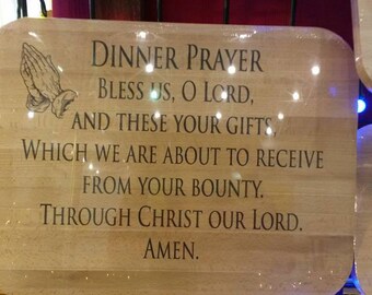 Dinner prayer | Etsy