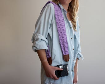 Purple camera strap | Etsy