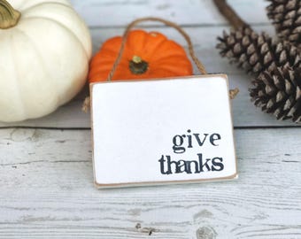 Give thanks sign | Etsy