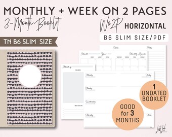 B6 SLIM Size Traveler's Notebook COMPLETE Inserts Bundle