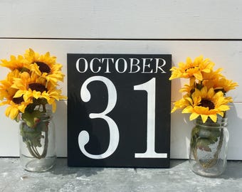October 31 Halloween Sign Halloween Decor Halloween Sign