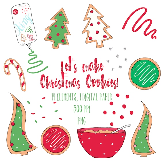 Christmas Cookie Clipart Christmas Clipart Holiday Clipart