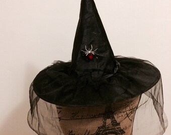 Elegant witch hat | Etsy