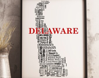 Delaware poster | Etsy