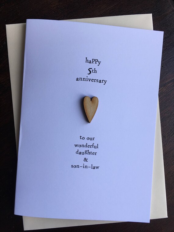 Items Similar To 5th Wedding Anniversary Card WOOD Traditional Keepsake Items Similar To 5th Wedding Anniversary Card WOOD Traditional Keepsake