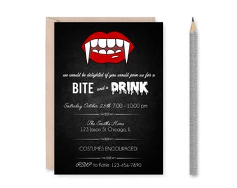 Vampire invitation | Etsy