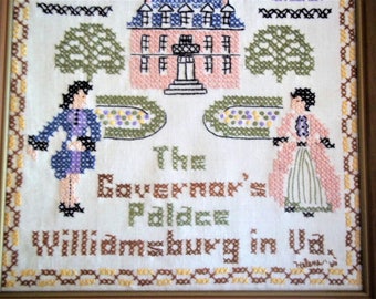 Williamsburg sampler | Etsy