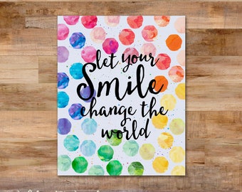 Let your smile | Etsy