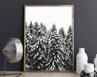 Winter print | Etsy