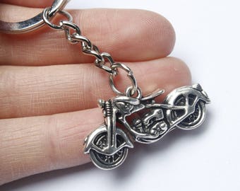 Motorcycle keychain | Etsy