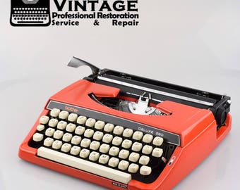 Orange typewriter | Etsy