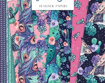 Instant Hand Drawn Clip Arts Digital Papers & by Bloomsical