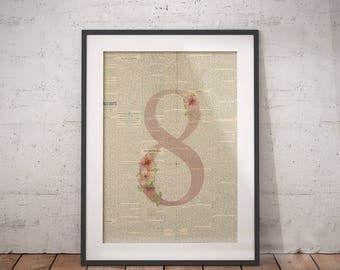Number art | Etsy