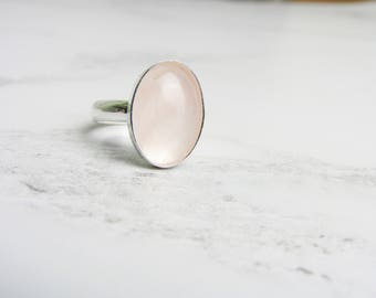 Pink stone ring | Etsy