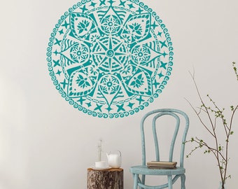 Mandala Decals Mehndi Vinyl Sticker Bedroom Wall Decal