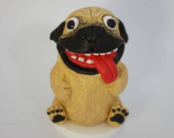 Plastic dog figurine | Etsy