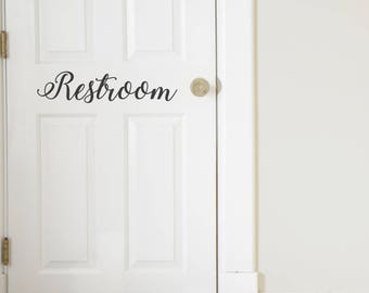 Bathroom decal | Etsy