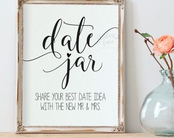 Date jar sign | Etsy