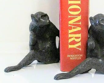Monkey bookends | Etsy