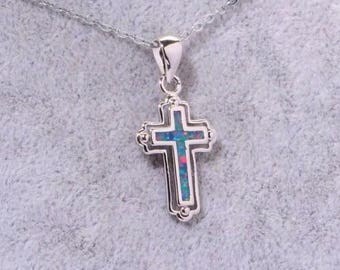 Opal cross | Etsy