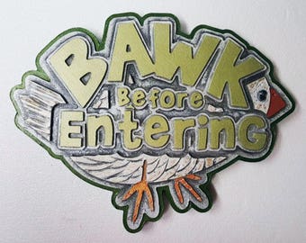 Family Farm Sign with Goat and Chicken Chicken Decor Chicken