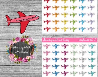 Airplane stickers | Etsy