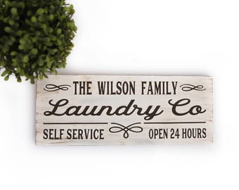 Laundry sign | Etsy