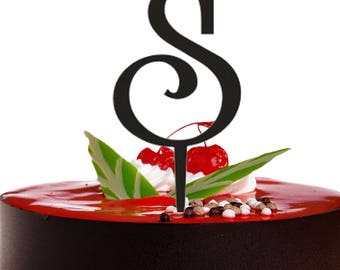 S cake topper | Etsy