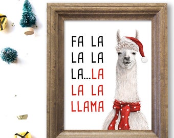 Christmas llama | Etsy