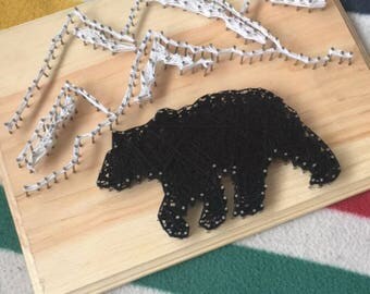 String art mountains | Etsy