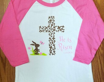 Girl easter shirt | Etsy