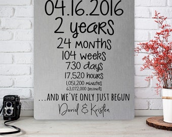 2 year anniversary | Etsy