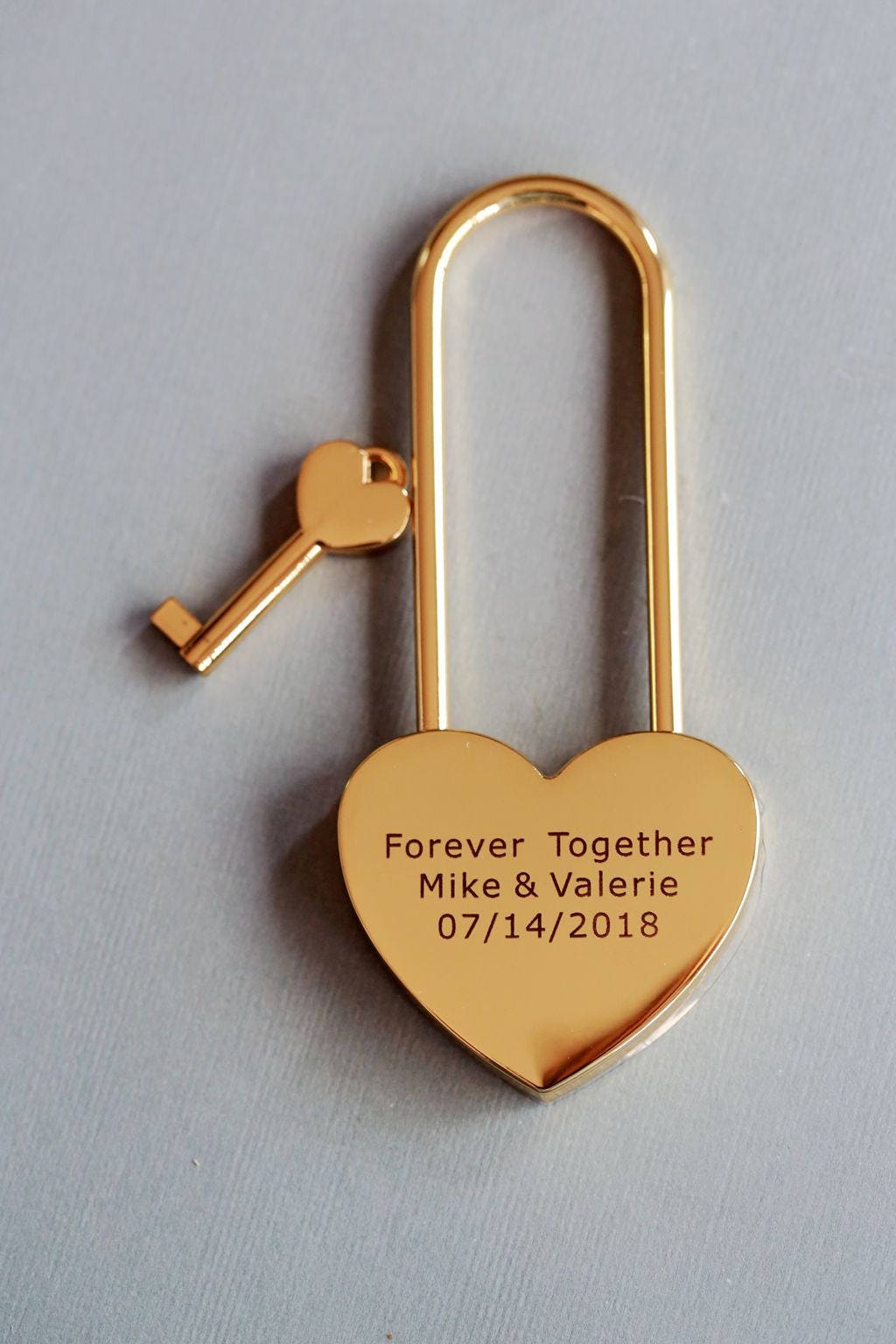 Love Lock Heart Lock Custom Lock Gold Heart Love Padlock