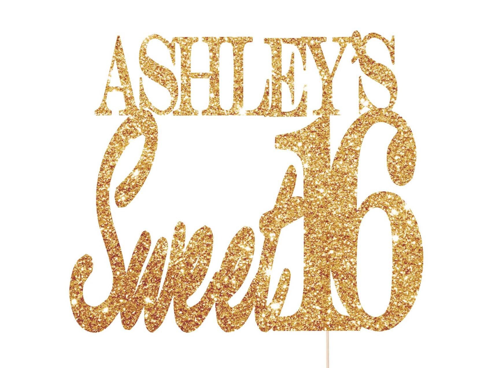 Sweet 16 Cake Topper Sweet 16 Party Decorations 16 Cake