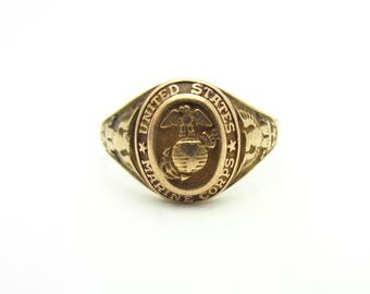 10k gold class ring | Etsy