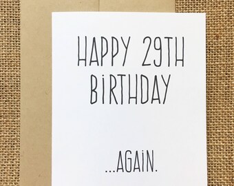 29th birthday | Etsy
