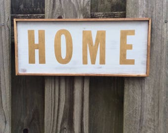 Rustic home sign | Etsy