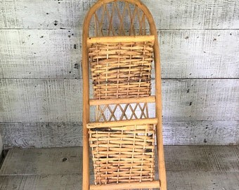 Wicker letter holder | Etsy