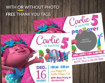 Poppy invitation | Etsy