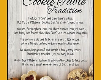 Personalized Cookie Table Poem