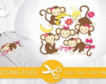 Monkey svg | Etsy
