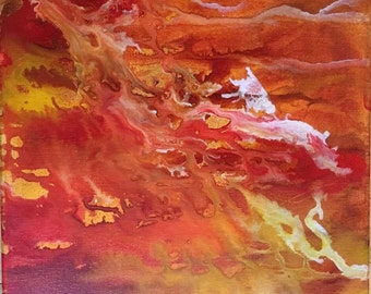 Fire painting | Etsy